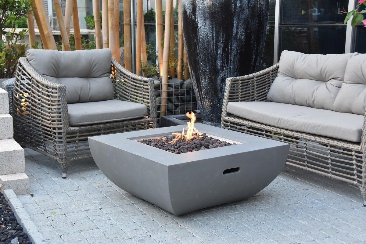 Modeno Westport Fire Table - 50,000 BTU Propane Tabletop Fire Pit ...